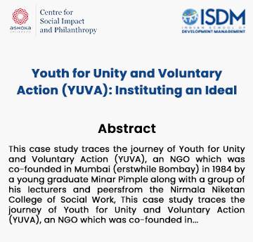 ISDM - youth for unity and voluntary action yuva